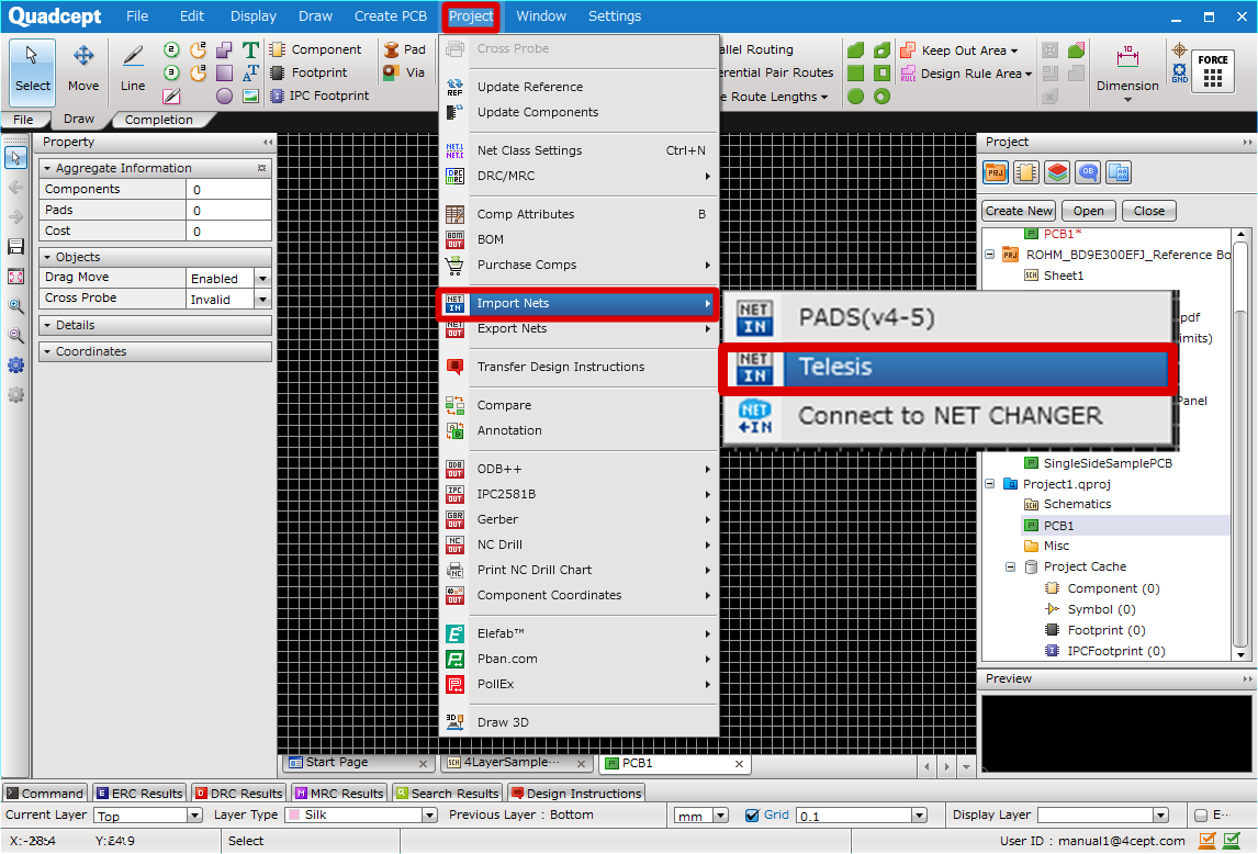 Pcb Layout Cad Transferring To Pcbs Net Reading And Importing Netlists
